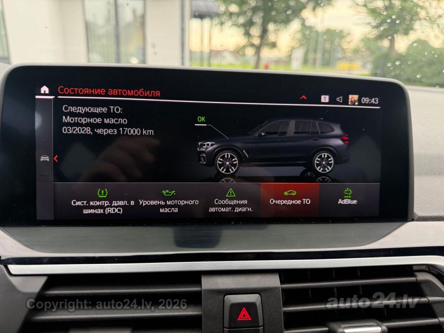 BMW X3 2021 in Tallinn, with an engine capacity of 2.00 L and mileage of 122 thousand km for 38000 €, photo 9 on AUTOMOTO.COM.LV