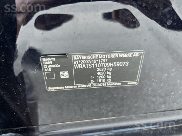 БМВ Х3 2021 в Рига, объемом двигателя 2.00 л и пробегом 138 тыс. км за 29900 €, фото 10 на AUTOMOTO.COM.LV