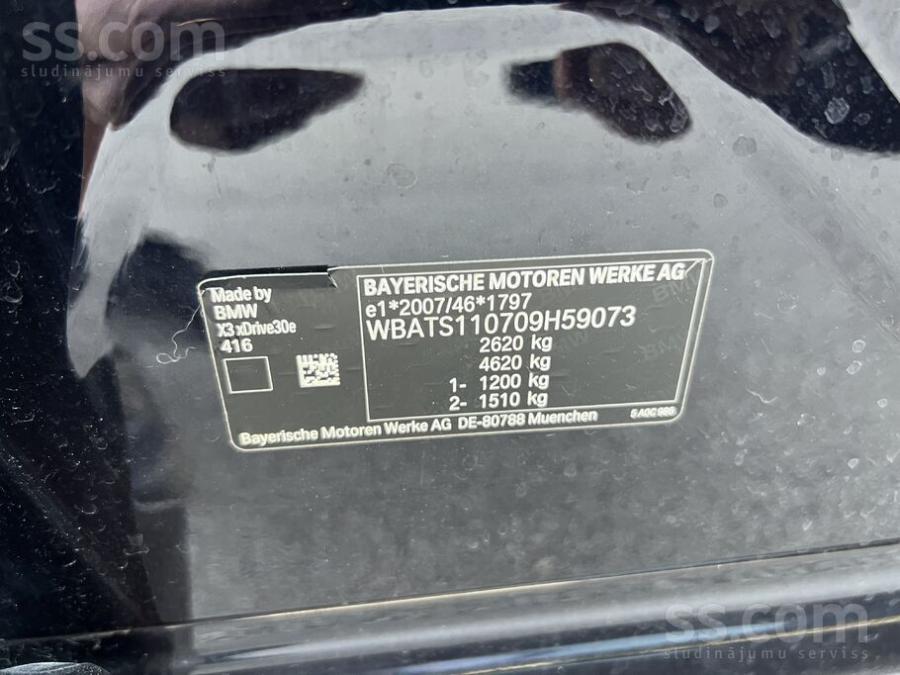 BMW X3 2021 in Riga, with an engine capacity of 2.00 L and mileage of 138 thousand km for 29900 €, photo 11 on AUTOMOTO.COM.LV