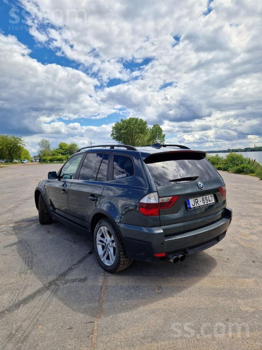 Green BMW X3 2006 in Riga, with an engine capacity of 3.00 L and mileage of 305 thousand km for 12690 €, photo 5 on AUTOMOTO.COM.LV
