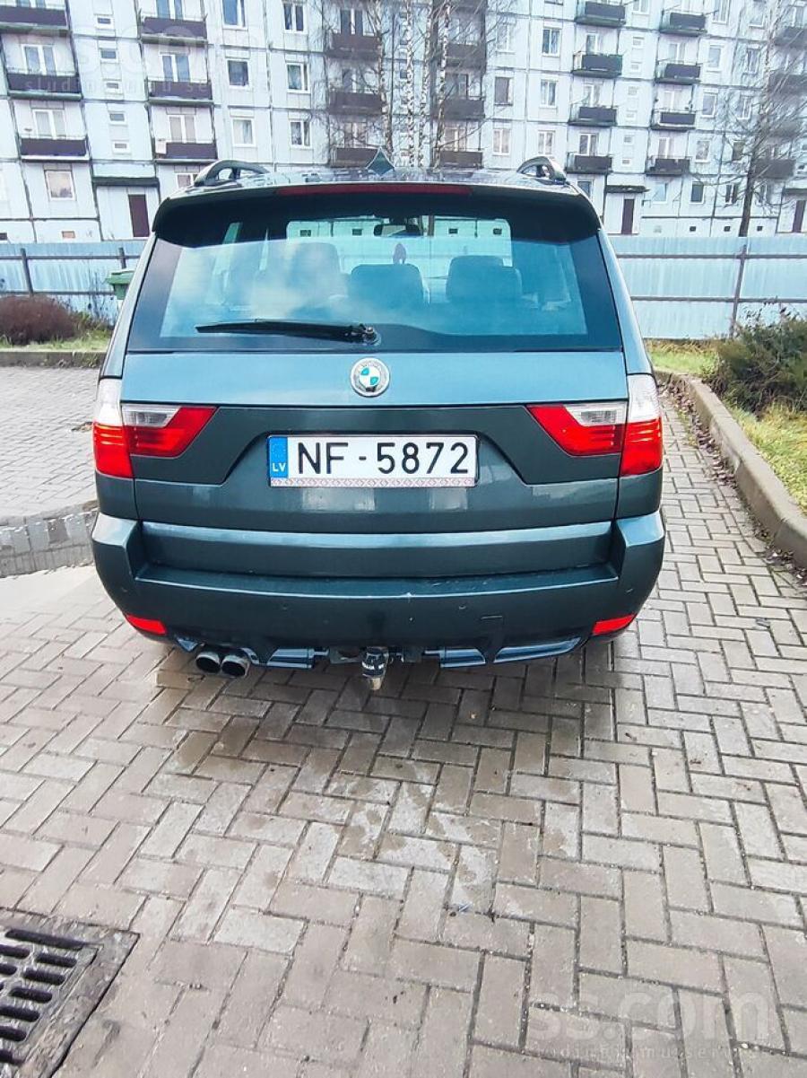 Green BMW X3 2007 in Jekabpils, with an engine capacity of 3.00 L and mileage of 447 thousand km for 4700 €, photo 3 on AUTOMOTO.COM.LV