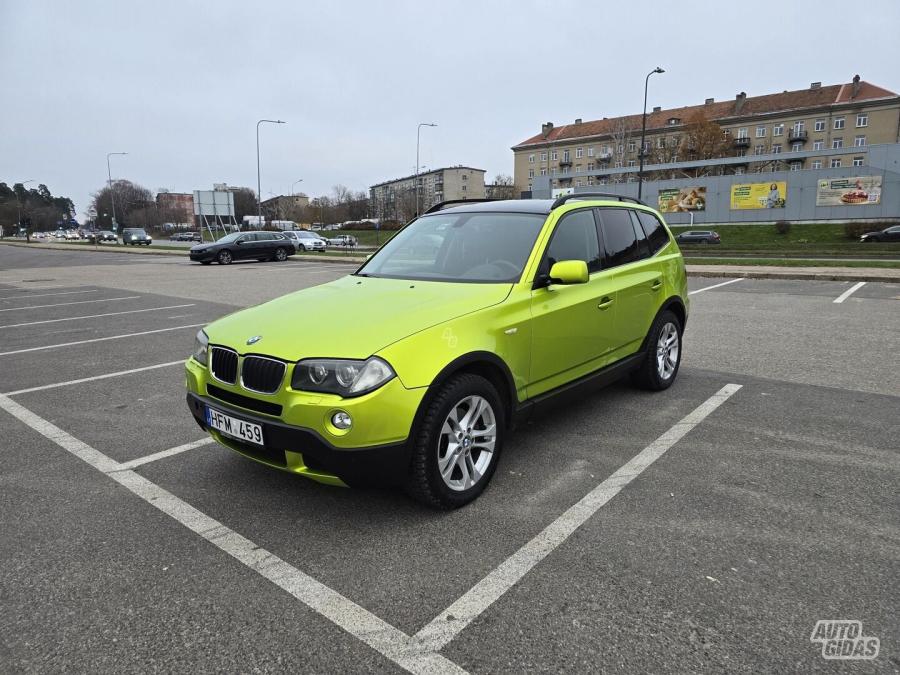 Green BMW X3 2008 in Vilnius, with an engine capacity of 3.00 L and mileage of 387 thousand km for 4999 €, photo 1 on AUTOMOTO.COM.LV