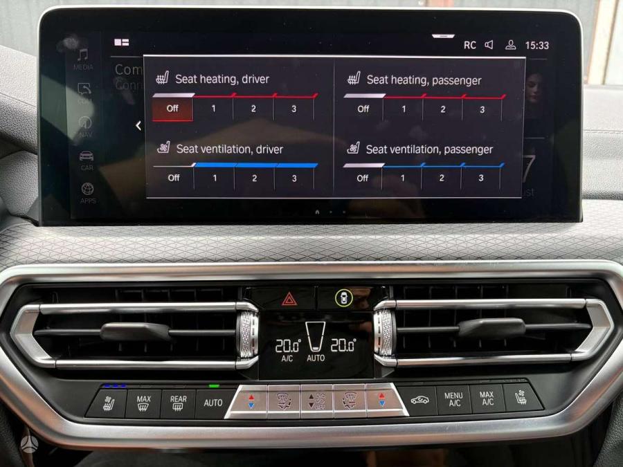 Зеленый БМВ Х3 2023 в Вильнюс, объемом двигателя 2.99 л и пробегом 126 тыс. км за 42700 €, фото 25 на AUTOMOTO.COM.LV