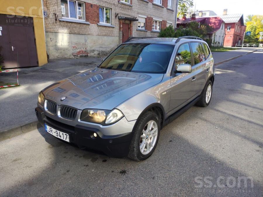 Grey BMW X3 2004 in Riga, with an engine capacity of 2.00 L and mileage of 0 thousand km for 3700 €, photo 1 on AUTOMOTO.COM.LV