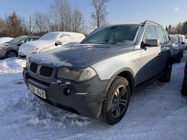 Pelēks BMW X3 2004 Kauņa, ar dzinēja tilpumu 2.98 L un nobraukumu 241 tūkst. km par 1800 €, foto 1 vietnē AUTOMOTO.COM.LV