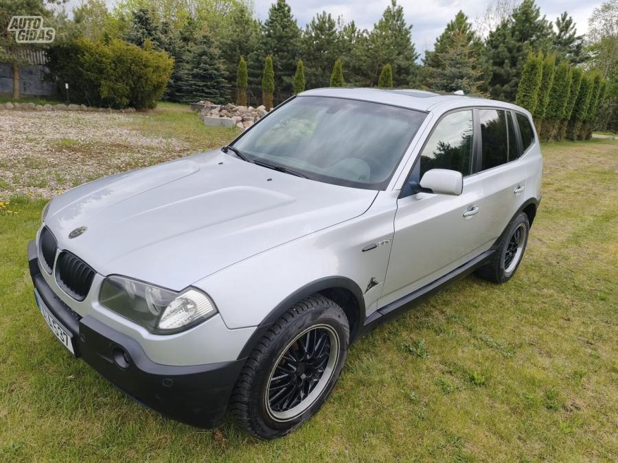 Pelēks BMW X3 2004 Vilkaviškis, ar dzinēja tilpumu 3.00 L un nobraukumu 353 tūkst. km par 2500 €, foto 1 vietnē AUTOMOTO.COM.LV