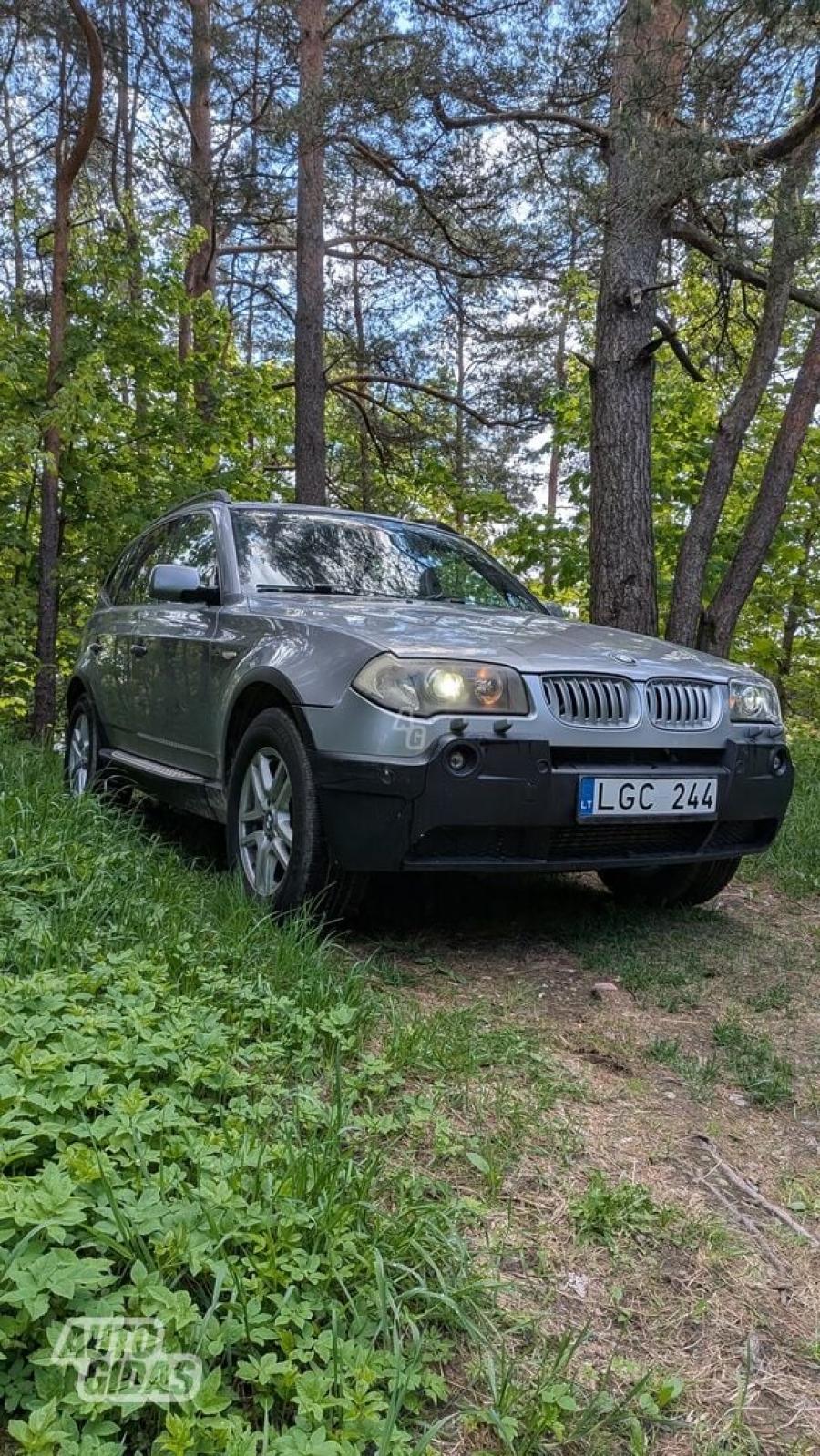 Pelēks BMW X3 2004 Viļņa, ar dzinēja tilpumu 3.00 L un nobraukumu 246 tūkst. km par 3500 €, foto 3 vietnē AUTOMOTO.COM.LV