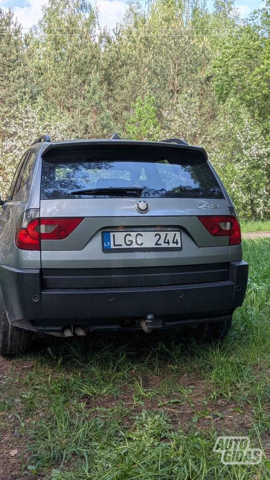 Pelēks BMW X3 2004 Viļņa, ar dzinēja tilpumu 3.00 L un nobraukumu 246 tūkst. km par 3500 €, foto 13 vietnē AUTOMOTO.COM.LV