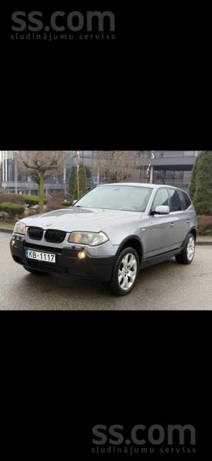 Pelēks BMW X3 2004 Rīga, ar dzinēja tilpumu 3.00 L un nobraukumu 343 tūkst. km par 3840 €, foto  vietnē AUTOMOTO.COM.LV