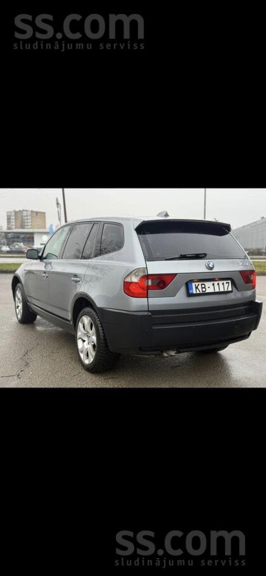 Grey BMW X3 2004 in Riga, with an engine capacity of 3.00 L and mileage of 343 thousand km for 3840 €, photo 6 on AUTOMOTO.COM.LV