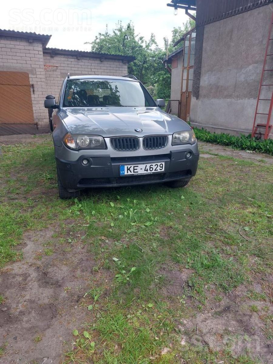 Pelēks BMW X3 2004 Rīga, ar dzinēja tilpumu 3.00 L un nobraukumu 288 tūkst. km par 3990 €, foto 1 vietnē AUTOMOTO.COM.LV