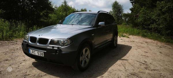 Pelēks BMW X3 2004 Viļņa, ar dzinēja tilpumu 0.00 L un nobraukumu 338 tūkst. km par 3500 €, foto 3 vietnē AUTOMOTO.COM.LV