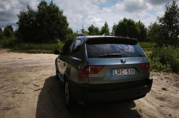 Pelēks BMW X3 2004 Viļņa, ar dzinēja tilpumu 0.00 L un nobraukumu 338 tūkst. km par 3500 €, foto 4 vietnē AUTOMOTO.COM.LV