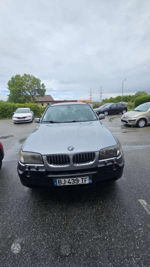 Pelēks BMW X3 2004 Tauragė, ar dzinēja tilpumu 3.00 L un nobraukumu 283 tūkst. km par 3700 €, foto  vietnē AUTOMOTO.COM.LV