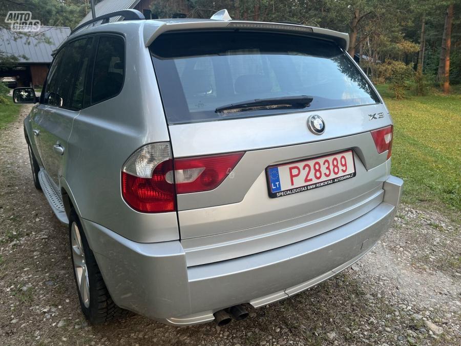 Grey BMW X3 2004 in Vilnius, with an engine capacity of 3.00 L and mileage of 256 thousand km for 4444 €, photo 17 on AUTOMOTO.COM.LV