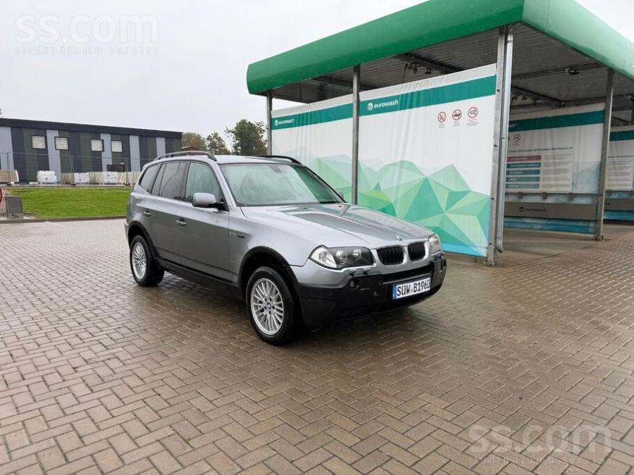 Pelēks BMW X3 2004 Ludza, ar dzinēja tilpumu 3.00 L un nobraukumu 290 tūkst. km par 4950 €, foto 6 vietnē AUTOMOTO.COM.LV
