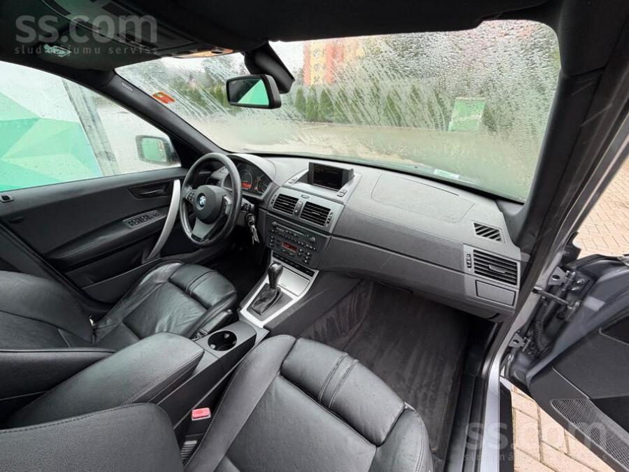 Pelēks BMW X3 2004 Ludza, ar dzinēja tilpumu 3.00 L un nobraukumu 290 tūkst. km par 4950 €, foto 15 vietnē AUTOMOTO.COM.LV
