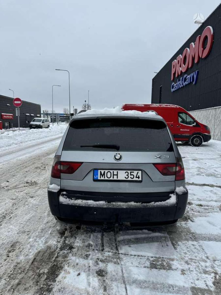 Grey BMW X3 2005 in Klaipeda, with an engine capacity of 2.00 L and mileage of 367 thousand km for 2450 €, photo 6 on AUTOMOTO.COM.LV