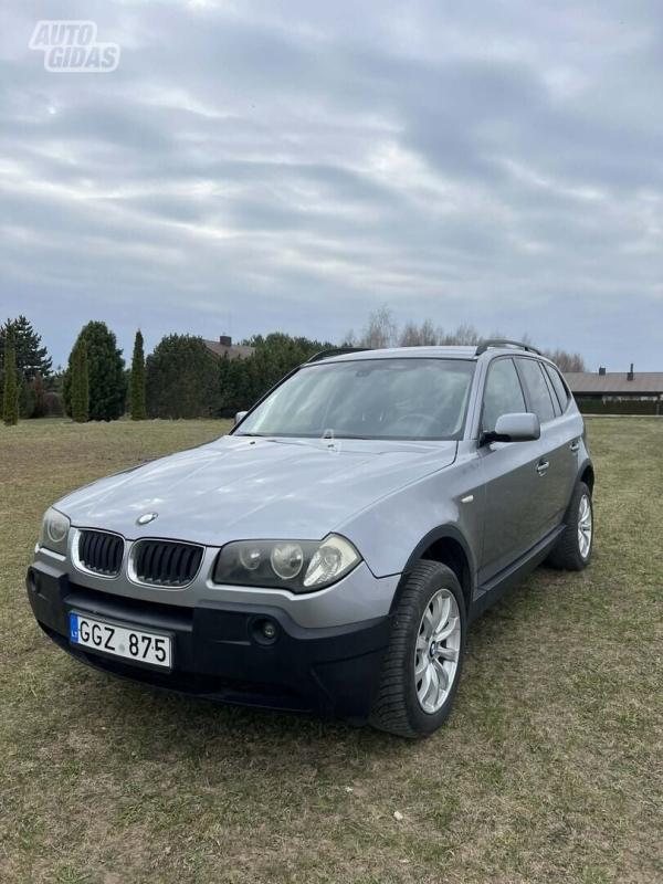 Pelēks BMW X3 2005 Šauļi, ar dzinēja tilpumu 2.00 L un nobraukumu 360 tūkst. km par 2850 €, foto 1 vietnē AUTOMOTO.COM.LV