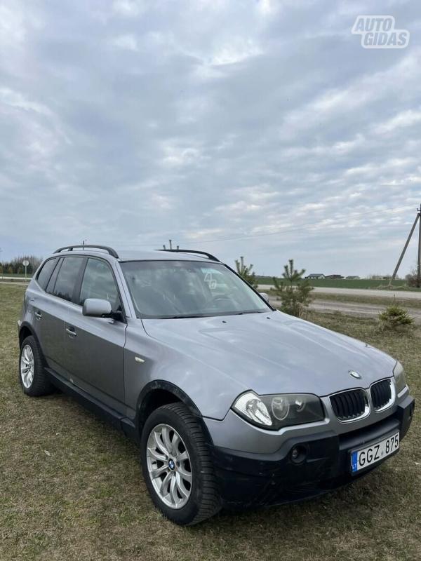 Pelēks BMW X3 2005 Šauļi, ar dzinēja tilpumu 2.00 L un nobraukumu 360 tūkst. km par 2850 €, foto 3 vietnē AUTOMOTO.COM.LV