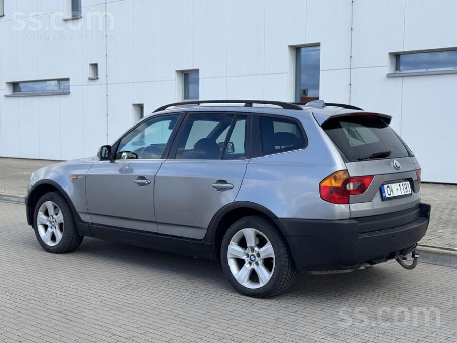 Pelēks BMW X3 2005 Rēzekne, ar dzinēja tilpumu 3.00 L un nobraukumu 270 tūkst. km par 4500 €, foto 5 vietnē AUTOMOTO.COM.LV