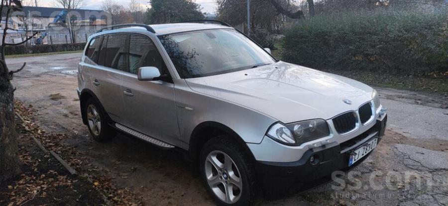 Pelēks BMW X3 2005 Gulbene, ar dzinēja tilpumu 2.00 L un nobraukumu 476 tūkst. km par 2000 €, foto 1 vietnē AUTOMOTO.COM.LV