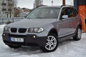 Grey BMW X3 2005 in Jekabpils, with an engine capacity of 2.00 L and mileage of 265 thousand km for 5950 €, photo  on AUTOMOTO.COM.LV