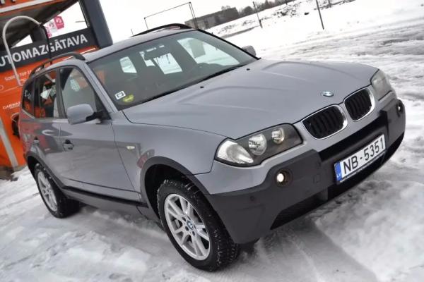 Grey BMW X3 2005 in Jekabpils, with an engine capacity of 2.00 L and mileage of 265 thousand km for 5950 €, photo 5 on AUTOMOTO.COM.LV