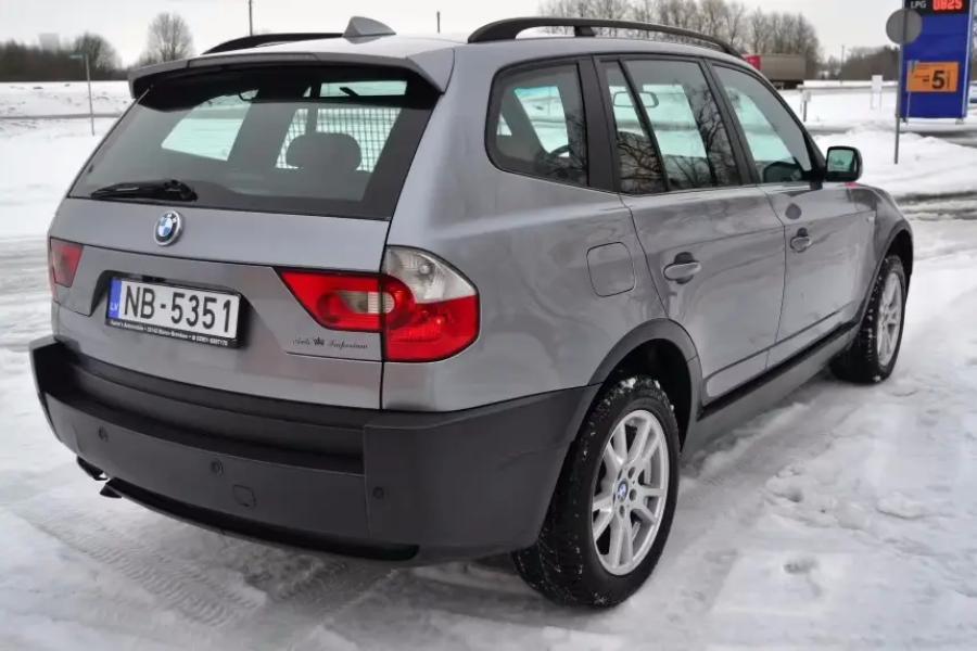 Pelēks BMW X3 2005 Jēkabpils, ar dzinēja tilpumu 2.00 L un nobraukumu 265 tūkst. km par 5950 €, foto 7 vietnē AUTOMOTO.COM.LV