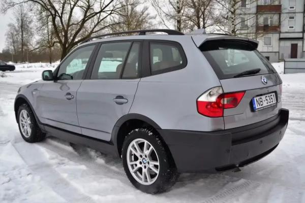 Grey BMW X3 2005 in Jekabpils, with an engine capacity of 2.00 L and mileage of 265 thousand km for 5950 €, photo 7 on AUTOMOTO.COM.LV