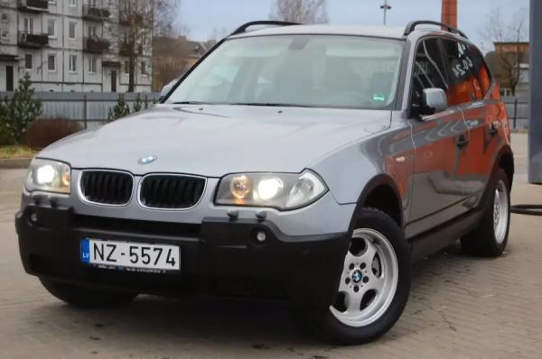 Grey BMW X3 2005 in Jekabpils, with an engine capacity of 2.00 L and mileage of 242 thousand km for 5800 €, photo 1 on AUTOMOTO.COM.LV