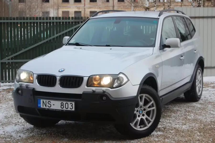 Pelēks BMW X3 2005 Jēkabpils, ar dzinēja tilpumu 2.00 L un nobraukumu 227 tūkst. km par 4999 €, foto 1 vietnē AUTOMOTO.COM.LV