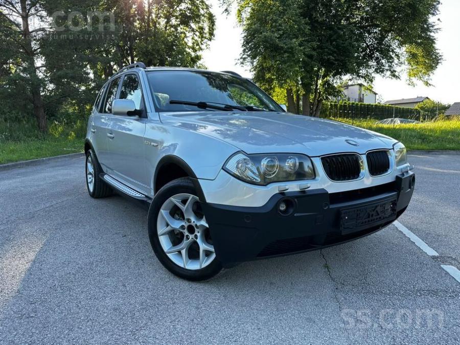 Grey BMW X3 2005 in Dobele, with an engine capacity of 2.00 L and mileage of 270 thousand km for 4590 €, photo 1 on AUTOMOTO.COM.LV