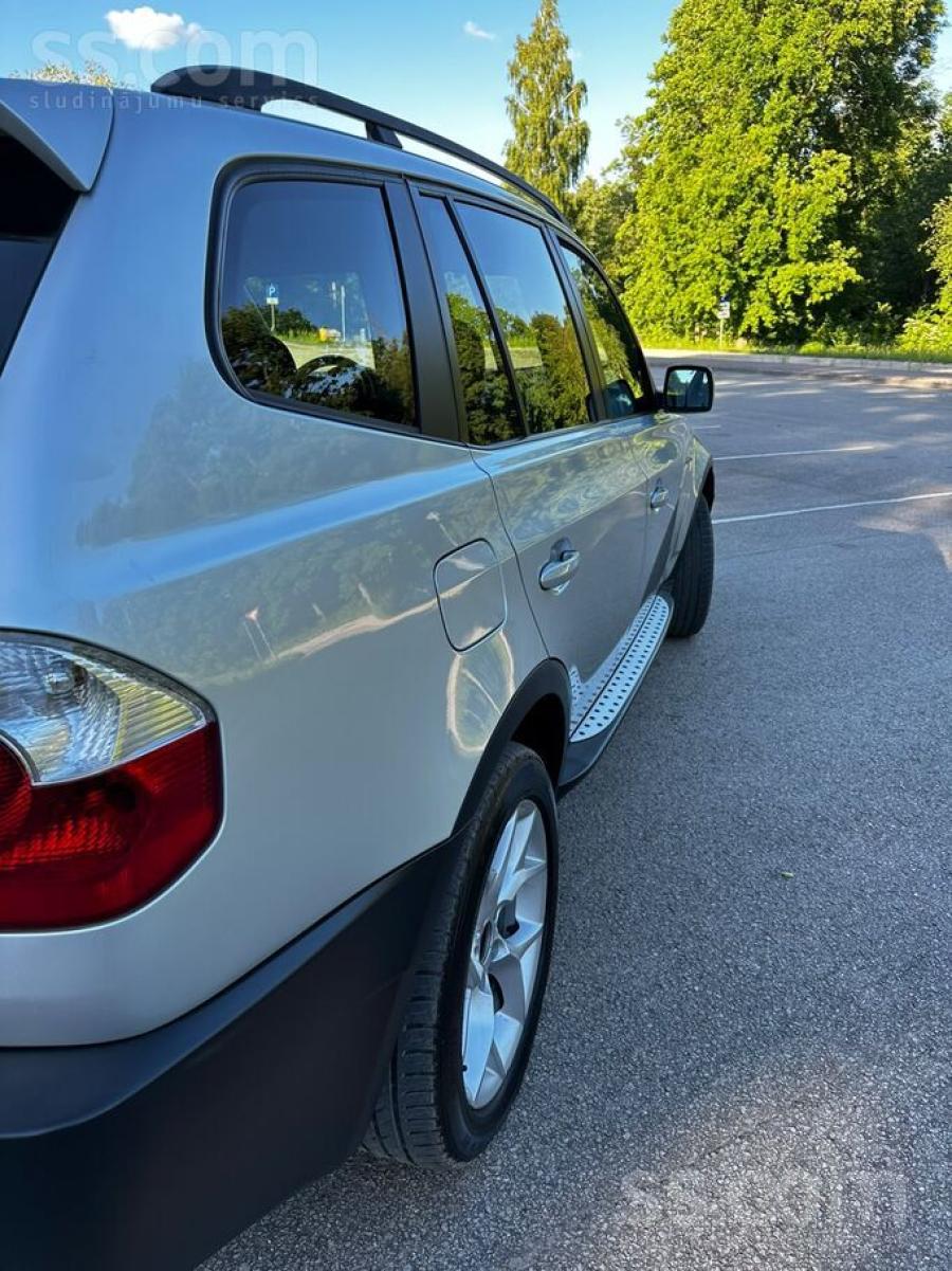 Grey BMW X3 2005 in Dobele, with an engine capacity of 2.00 L and mileage of 270 thousand km for 4590 €, photo 6 on AUTOMOTO.COM.LV