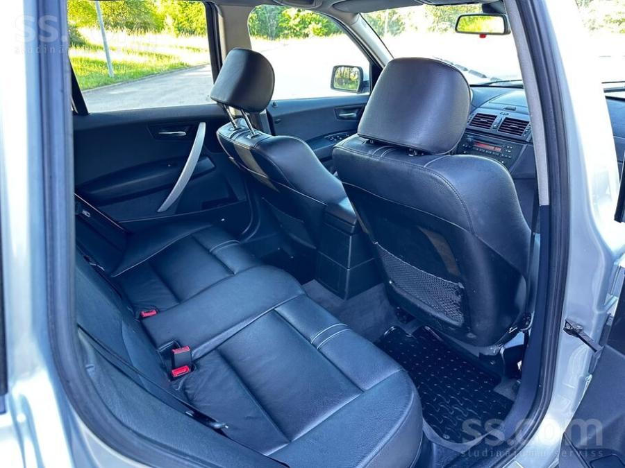 Grey BMW X3 2005 in Dobele, with an engine capacity of 2.00 L and mileage of 270 thousand km for 4590 €, photo 16 on AUTOMOTO.COM.LV