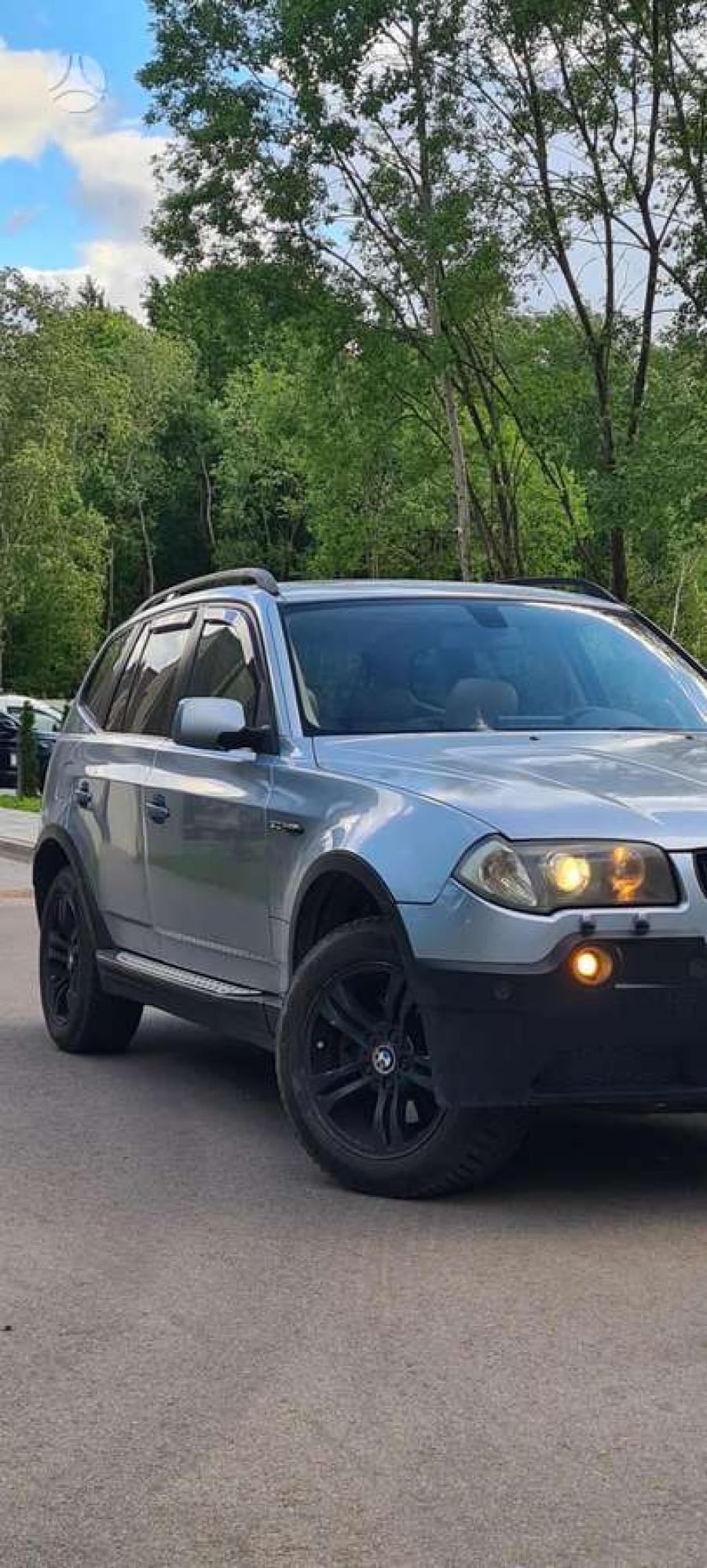 Grey BMW X3 2005 in Vilnius, with an engine capacity of 3.00 L and mileage of 387 thousand km for 3800 €, photo 10 on AUTOMOTO.COM.LV