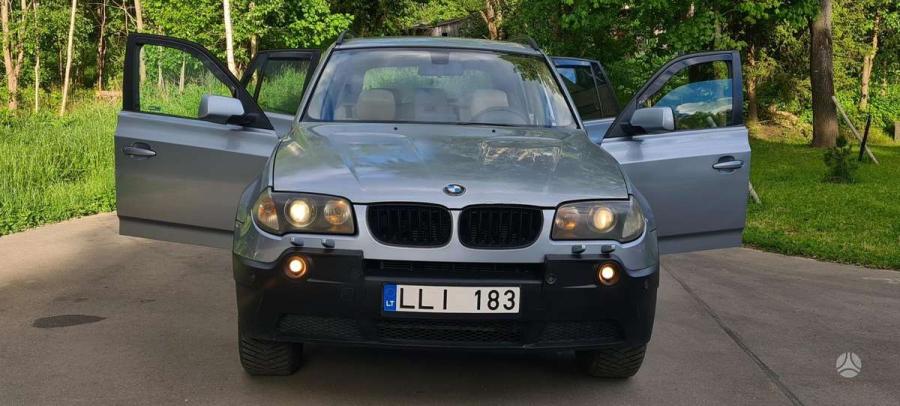 Grey BMW X3 2005 in Vilnius, with an engine capacity of 3.00 L and mileage of 387 thousand km for 3800 €, photo 14 on AUTOMOTO.COM.LV