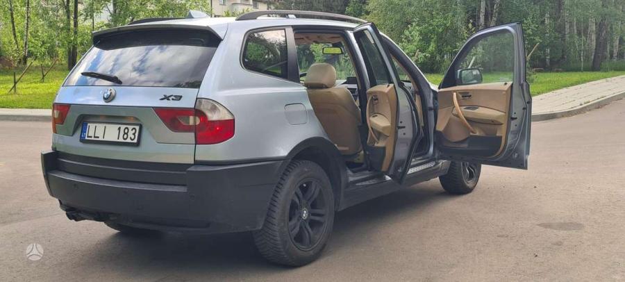 Grey BMW X3 2005 in Vilnius, with an engine capacity of 3.00 L and mileage of 387 thousand km for 3800 €, photo 18 on AUTOMOTO.COM.LV