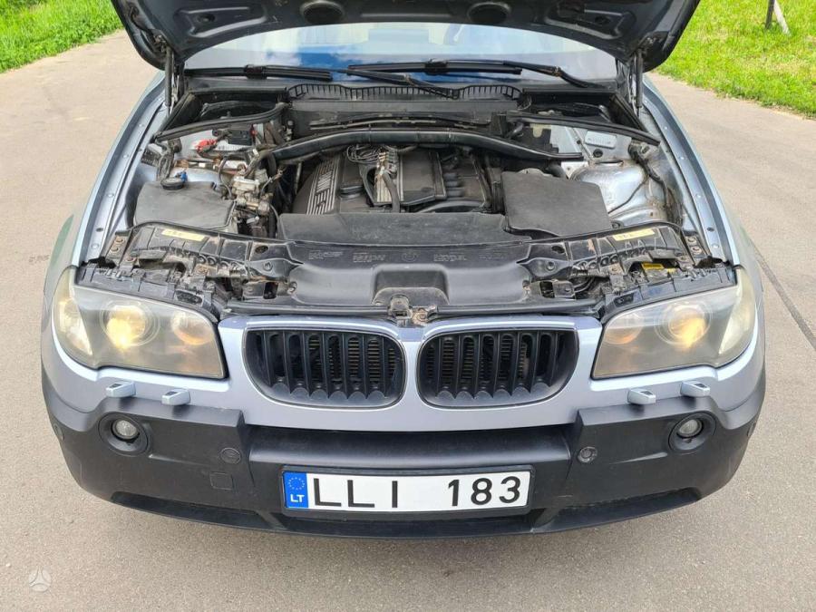 Grey BMW X3 2005 in Vilnius, with an engine capacity of 3.00 L and mileage of 387 thousand km for 3800 €, photo 23 on AUTOMOTO.COM.LV