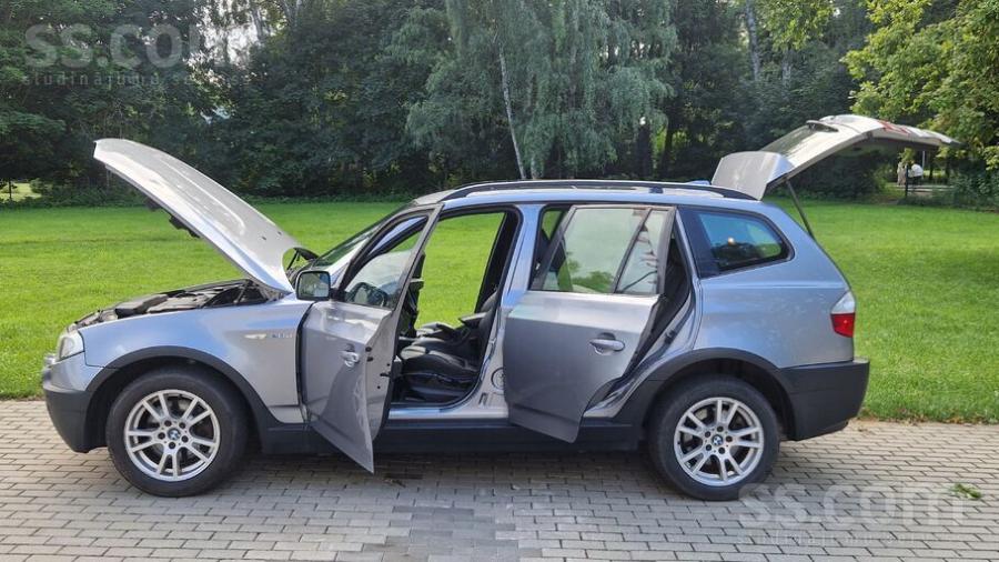 Grey BMW X3 2005 in Riga, with an engine capacity of 2.00 L and mileage of 0 thousand km for 3100 €, photo 4 on AUTOMOTO.COM.LV
