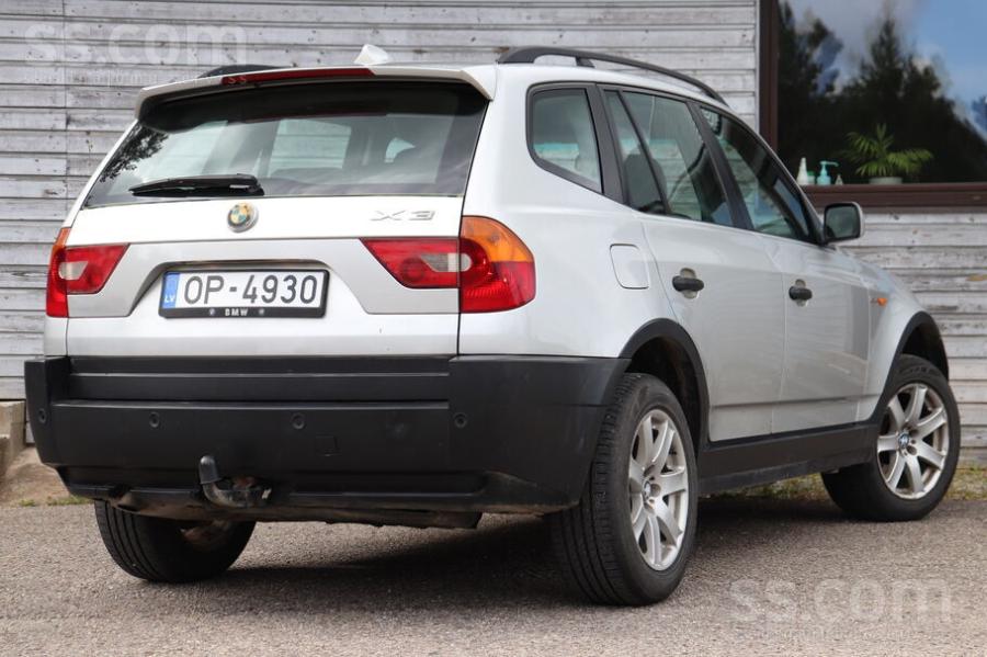 Grey BMW X3 2005 in Valmiera, with an engine capacity of 2.00 L and mileage of 376 thousand km for 2800 €, photo 4 on AUTOMOTO.COM.LV