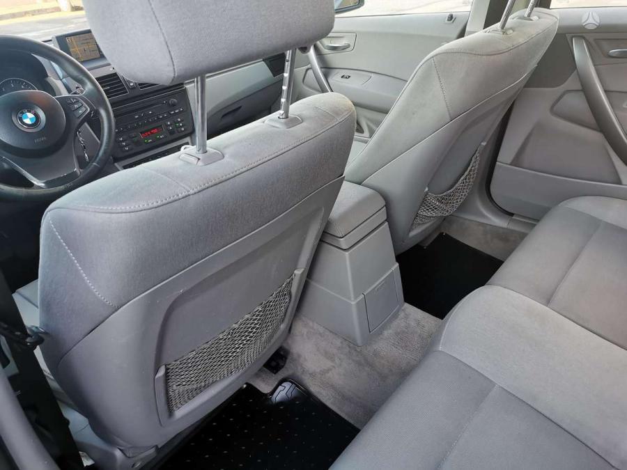 Pelēks BMW X3 2005 Panevēža, ar dzinēja tilpumu 2.00 L un nobraukumu 247 tūkst. km par 3500 €, foto 14 vietnē AUTOMOTO.COM.LV