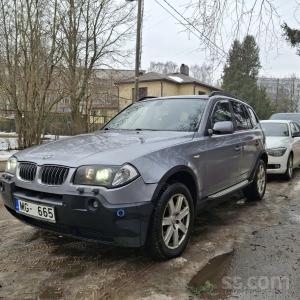 Pelēks BMW X3 2006 Rīga, ar dzinēja tilpumu 3.00 L un nobraukumu 321 tūkst. km par 3500 €, foto  vietnē AUTOMOTO.COM.LV