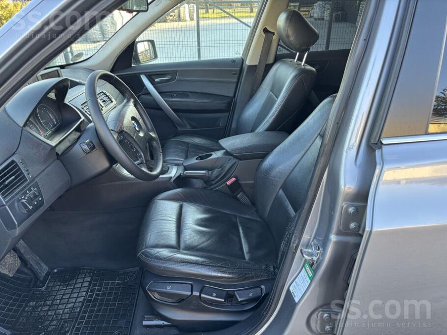 Pelēks BMW X3 2006 Ogre, ar dzinēja tilpumu 3.00 L un nobraukumu 244 tūkst. km par 5390 €, foto 12 vietnē AUTOMOTO.COM.LV