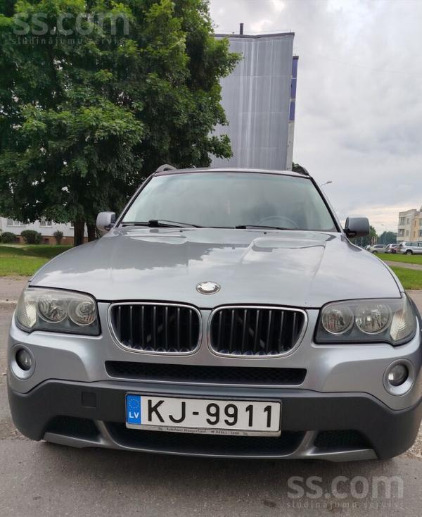Grey BMW X3 2006 in Riga, with an engine capacity of 2.00 L and mileage of 345 thousand km for 4500 €, photo 1 on AUTOMOTO.COM.LV