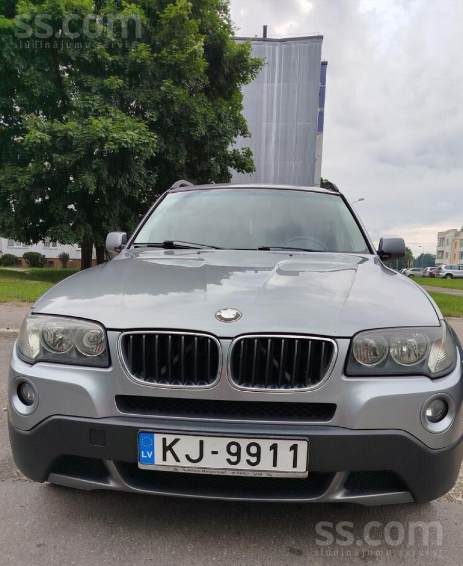 Grey BMW X3 2006 in Riga, with an engine capacity of 2.00 L and mileage of 345 thousand km for 4500 €, photo 1 on AUTOMOTO.COM.LV