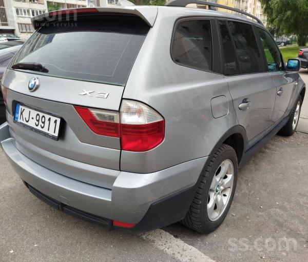 Grey BMW X3 2006 in Riga, with an engine capacity of 2.00 L and mileage of 345 thousand km for 4500 €, photo 2 on AUTOMOTO.COM.LV