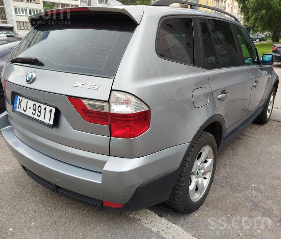 Grey BMW X3 2006 in Riga, with an engine capacity of 2.00 L and mileage of 345 thousand km for 4500 €, photo 3 on AUTOMOTO.COM.LV