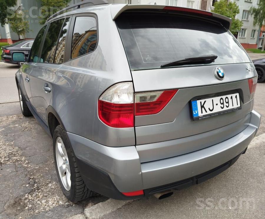 Grey BMW X3 2006 in Riga, with an engine capacity of 2.00 L and mileage of 345 thousand km for 4500 €, photo 10 on AUTOMOTO.COM.LV