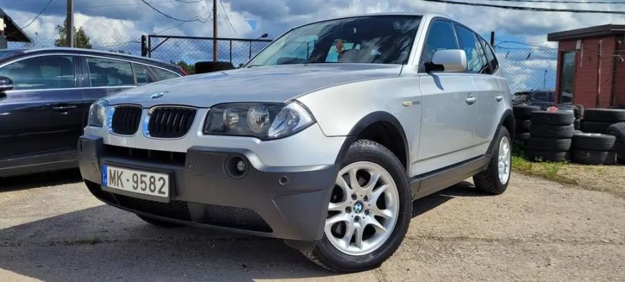 Grey BMW X3 2006 in Riga, with an engine capacity of 2.00 L and mileage of 178 thousand km for 4500 €, photo 1 on AUTOMOTO.COM.LV